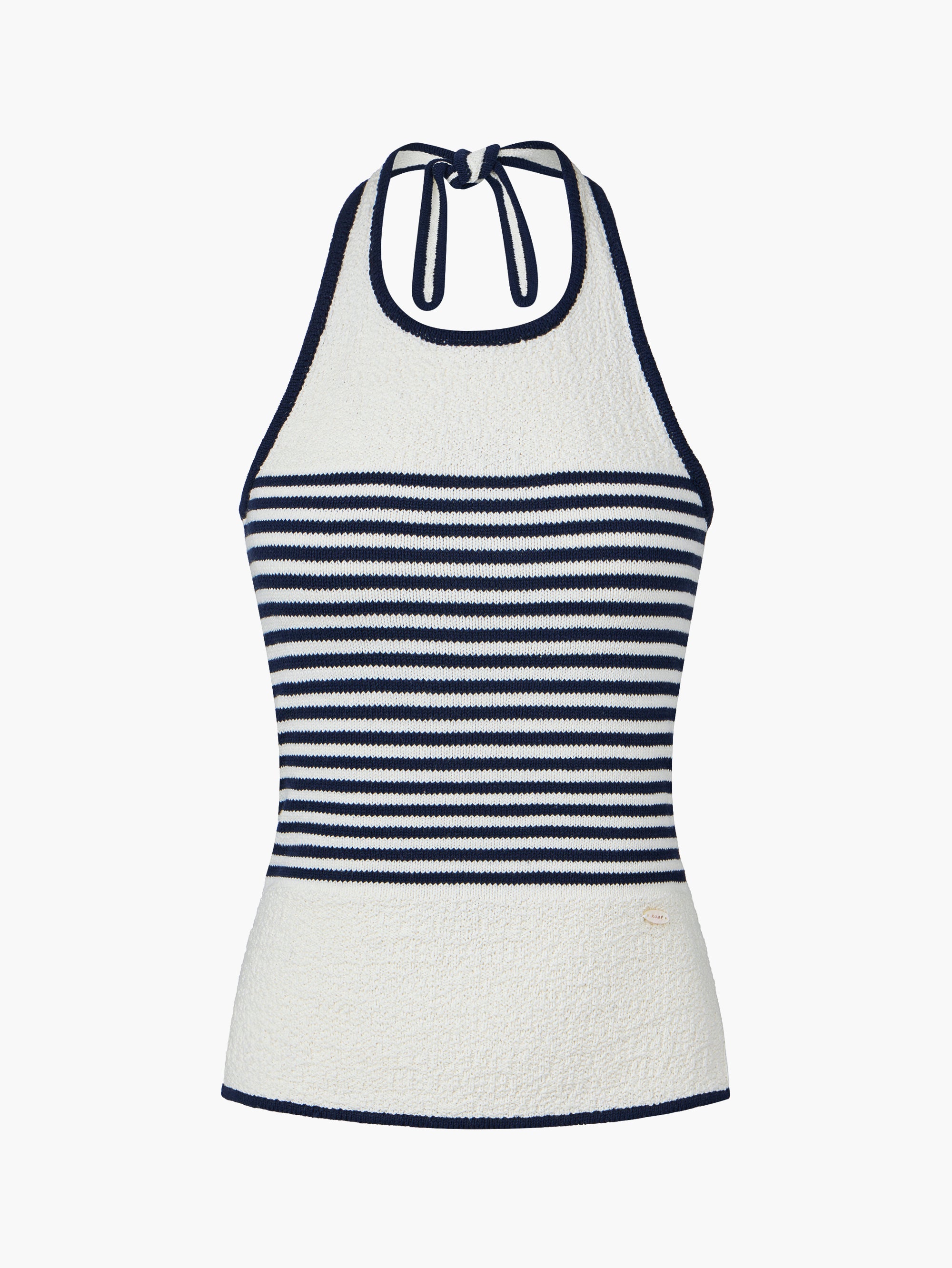 Striped knitted Halter Top